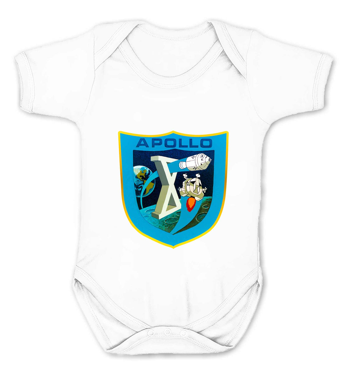 Reality Glitch NASA Apollo 10 Mission Crew Badge Logo Kids Babygrow ...